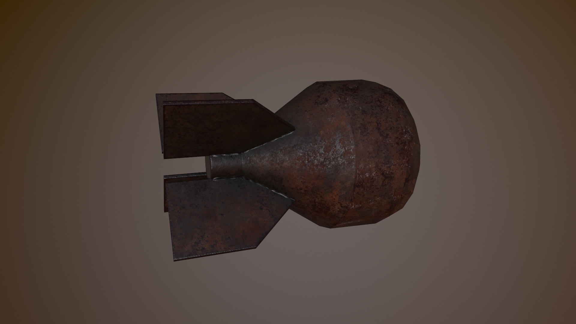 Rusty Bomb - 3D Model by Grishmanovskij Anton