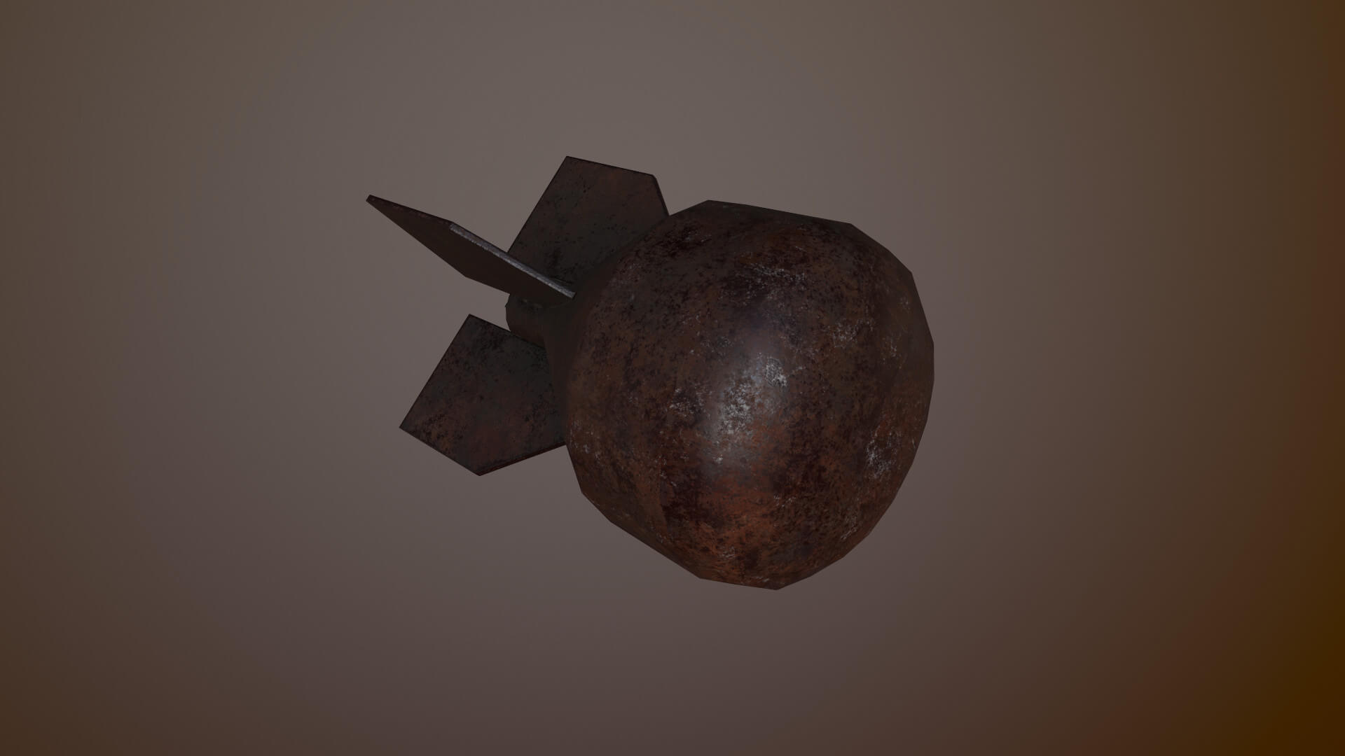 Rusty Bomb - 3D Model by Grishmanovskij Anton