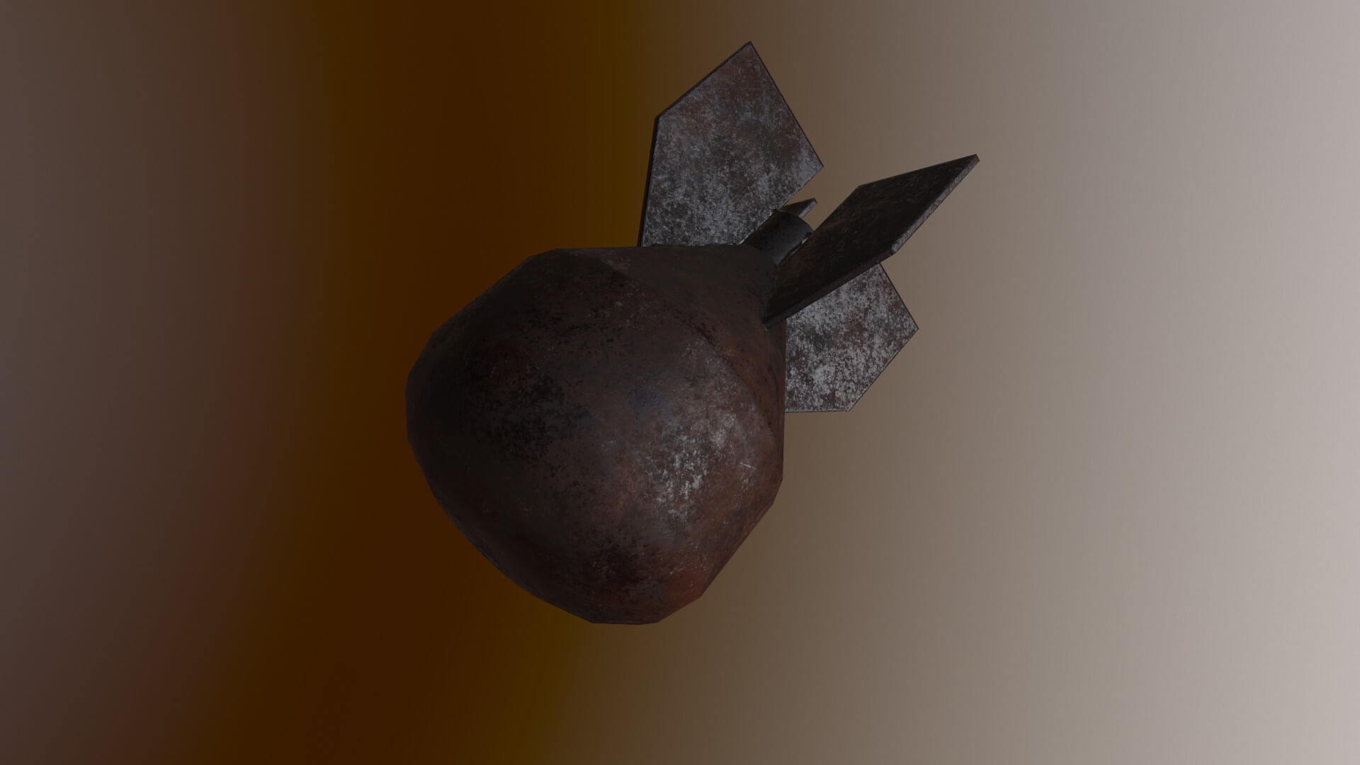 Rusty Bomb - 3D Model by Grishmanovskij Anton