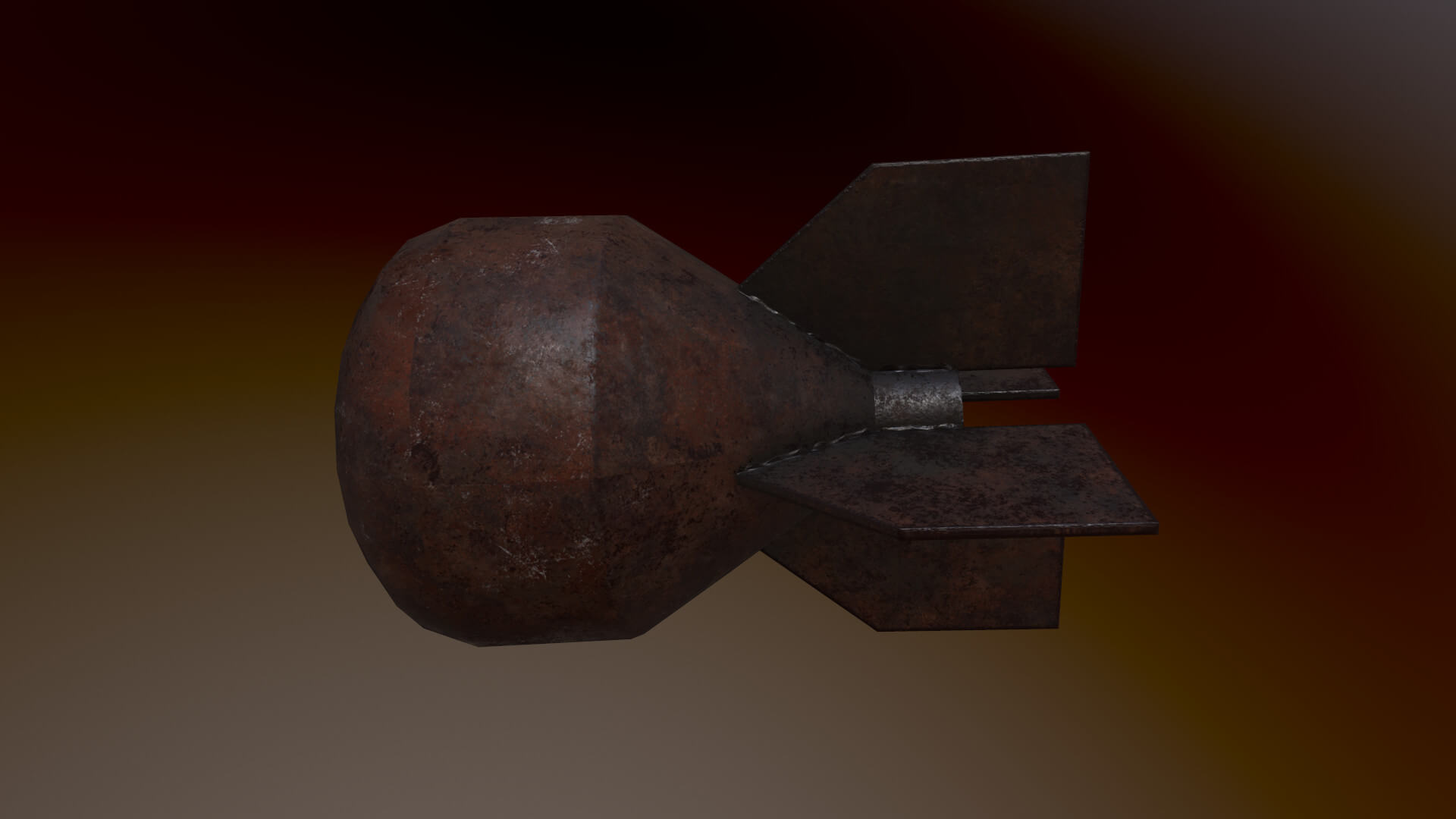 Rusty Bomb - 3D Model by Grishmanovskij Anton