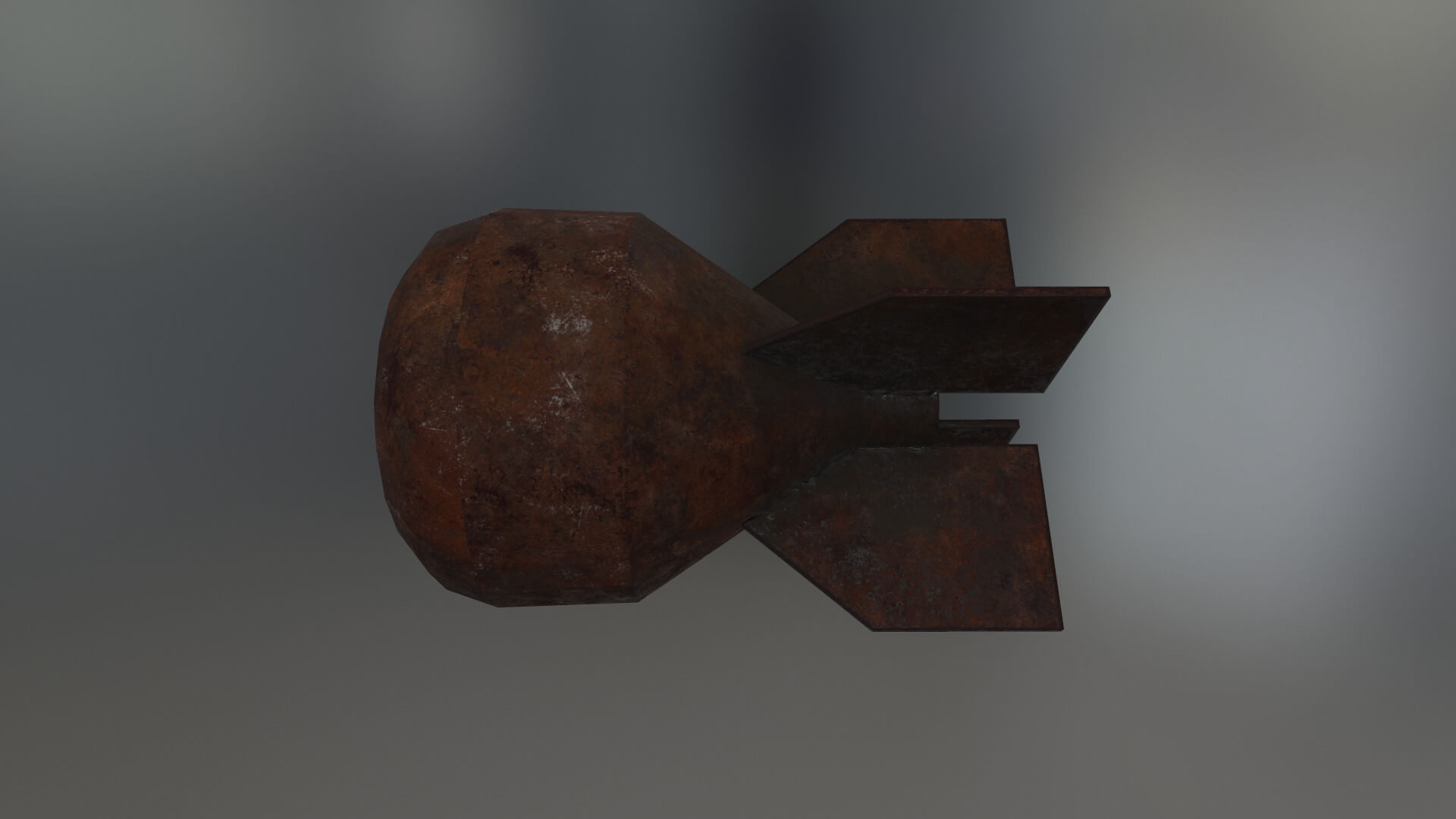 Rusty Bomb - 3D Model by Grishmanovskij Anton