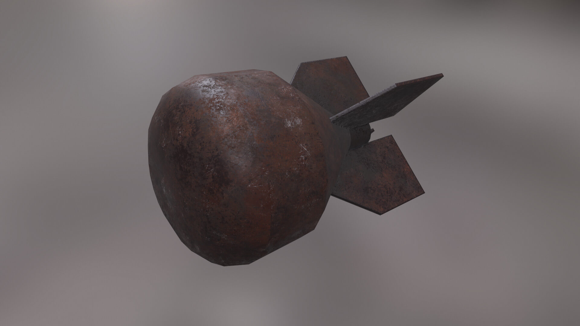 Rusty Bomb - 3D Model by Grishmanovskij Anton