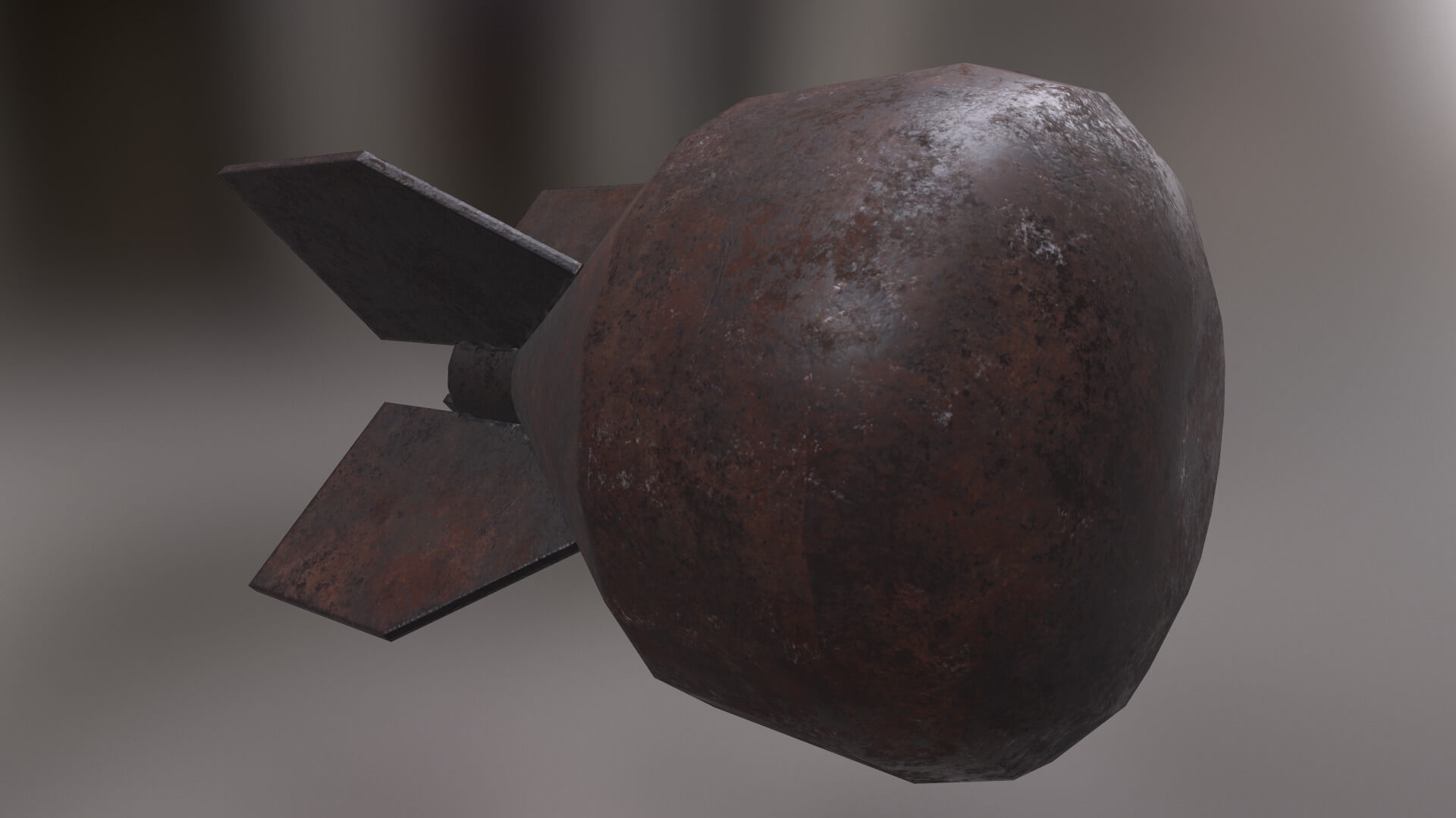 Rusty Bomb - 3D Model by Grishmanovskij Anton