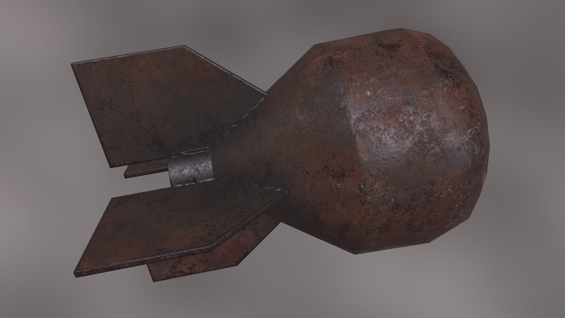 Rusty Bomb - 3D Model by Grishmanovskij Anton