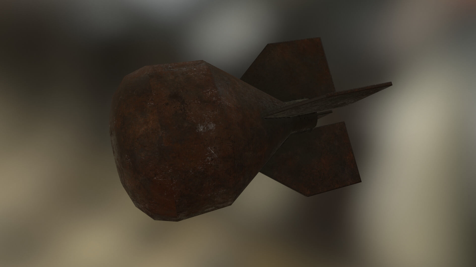 Rusty Bomb - 3D Model by Grishmanovskij Anton