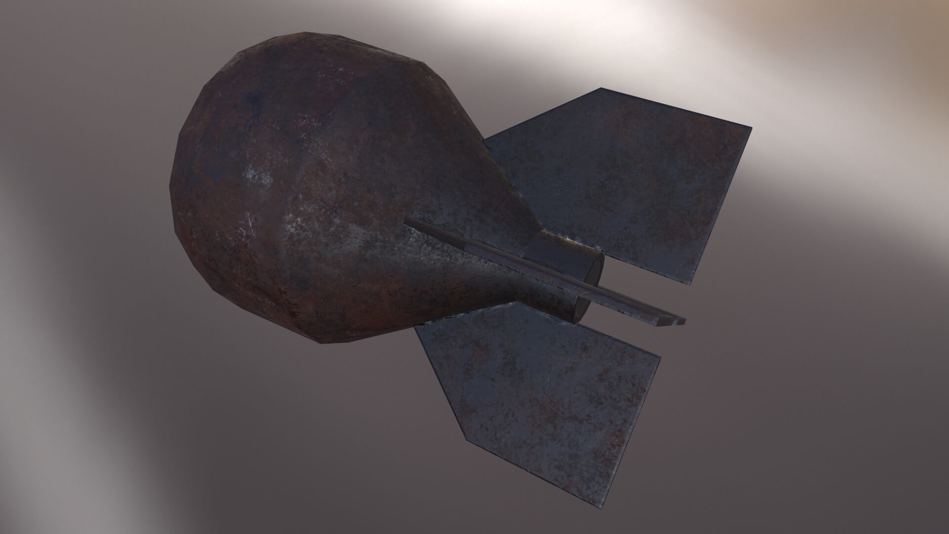 Rusty Bomb - 3D Model by Grishmanovskij Anton