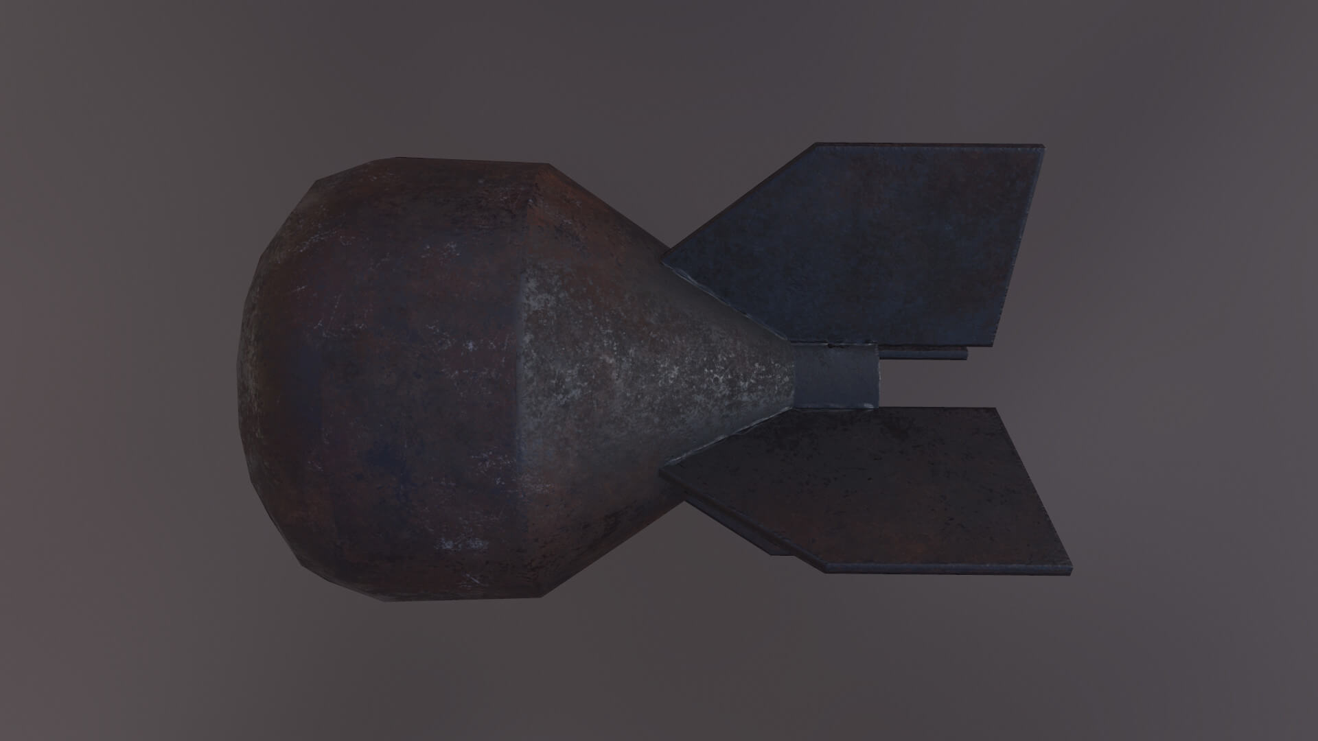 Rusty Bomb - 3D Model by Grishmanovskij Anton