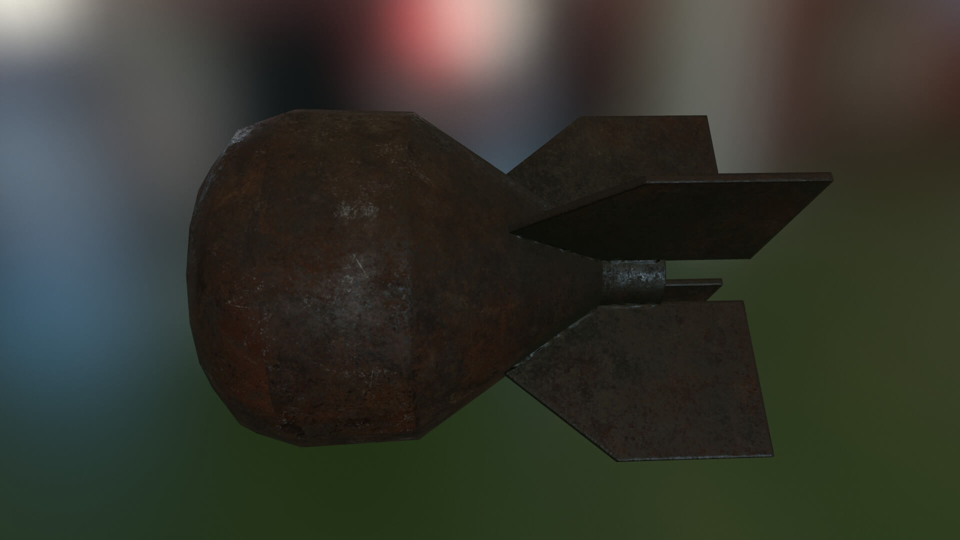 Rusty Bomb - 3D Model by Grishmanovskij Anton