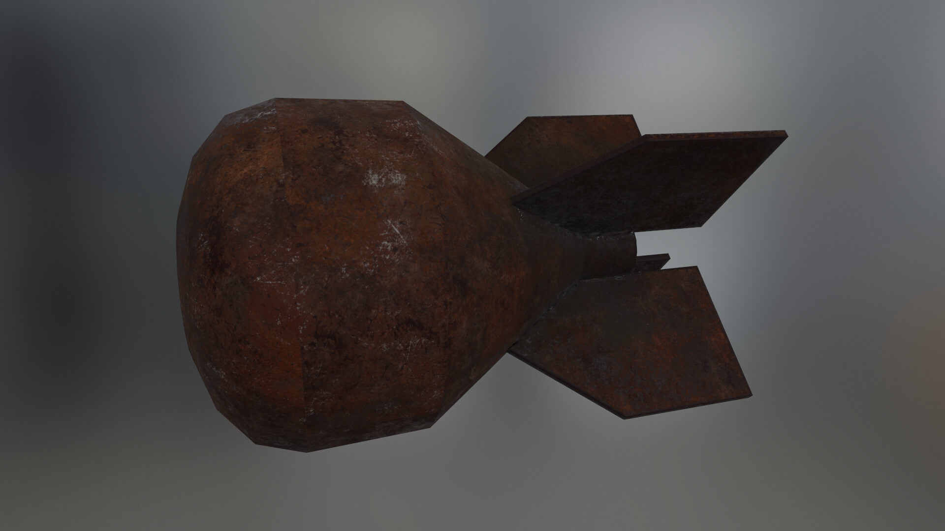 Rusty Bomb - 3D Model by Grishmanovskij Anton