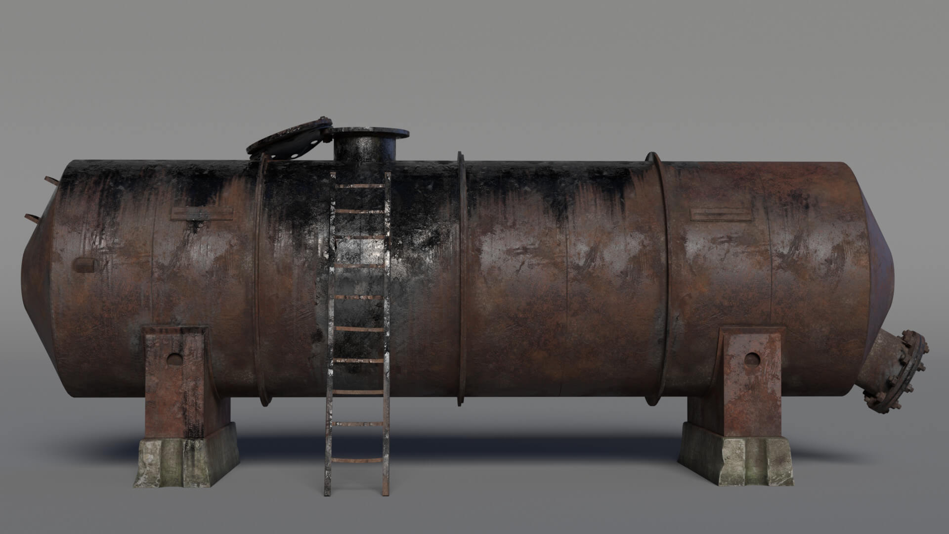 Rusty Cistern - 3D Model by Grishmanovskij Anton