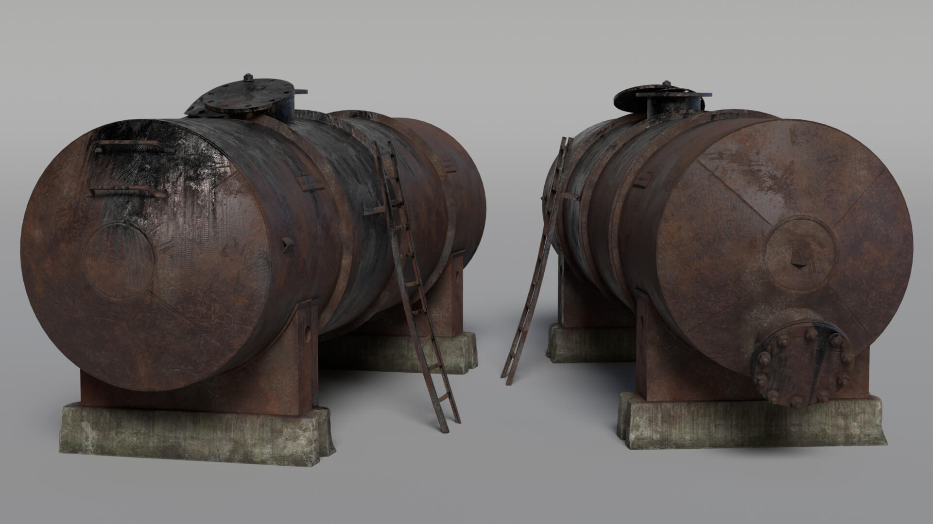 Rusty Cistern - 3D Model by Grishmanovskij Anton