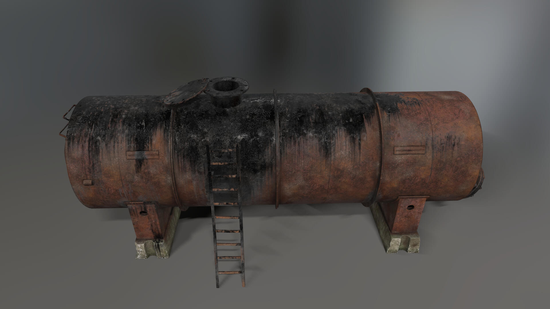 Rusty Cistern - 3D Model by Grishmanovskij Anton