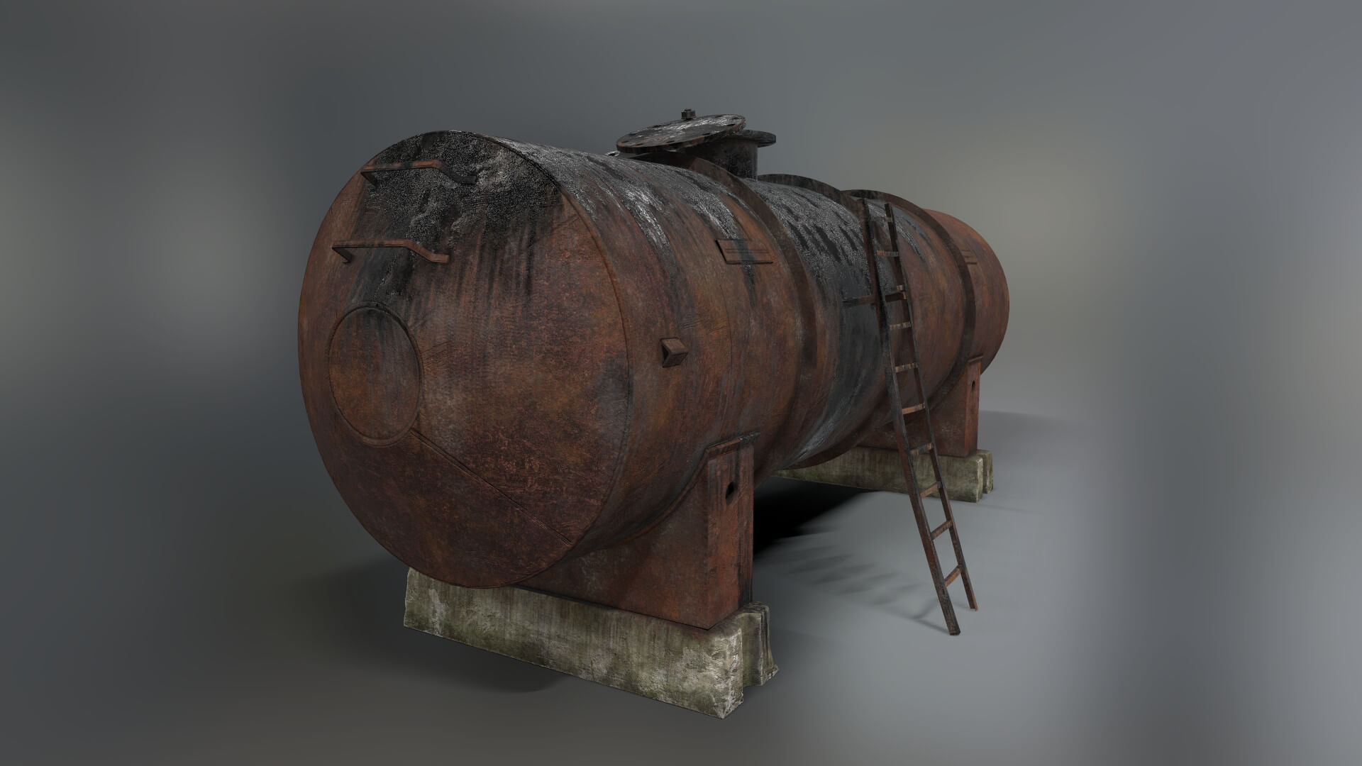 Rusty Cistern - 3D Model by Grishmanovskij Anton