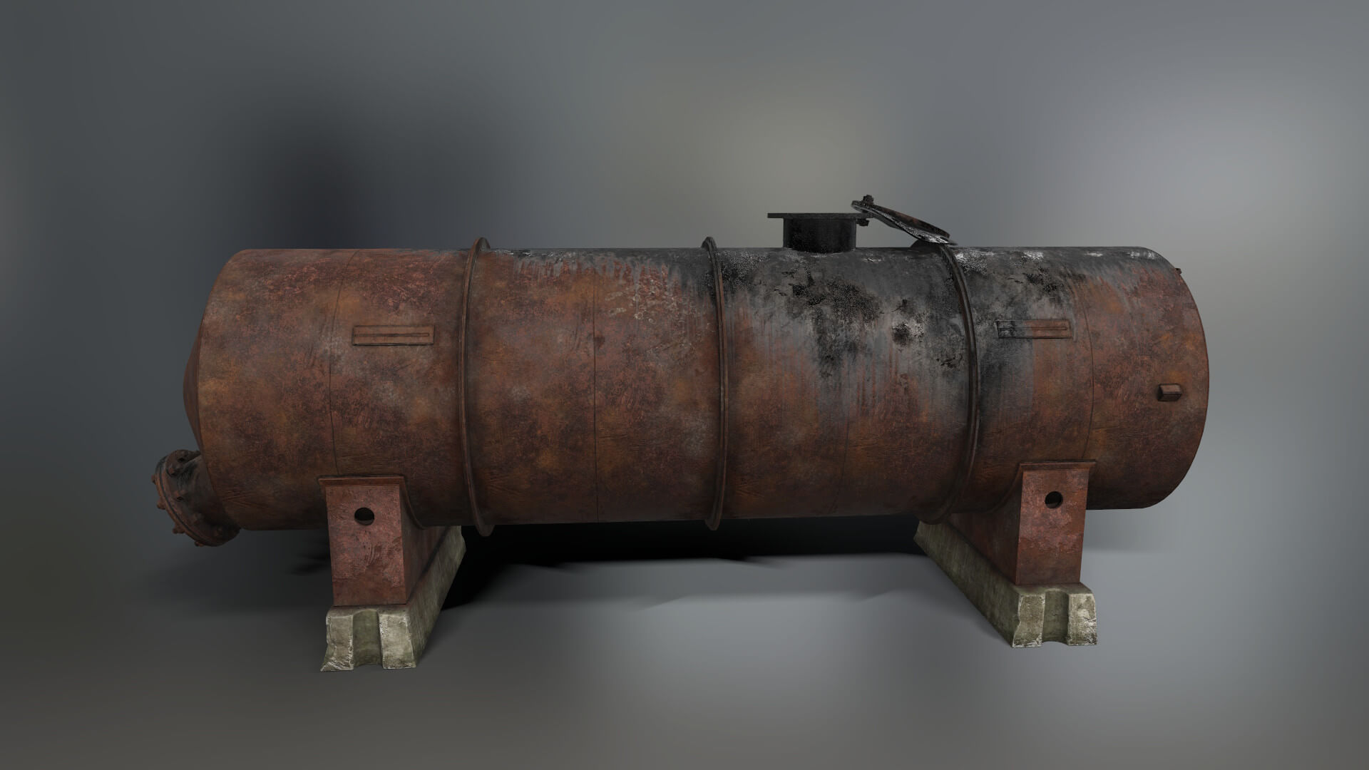 Rusty Cistern - 3D Model by Grishmanovskij Anton