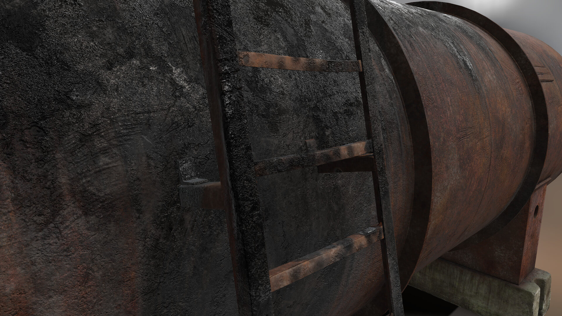 Rusty Cistern - 3D Model by Grishmanovskij Anton