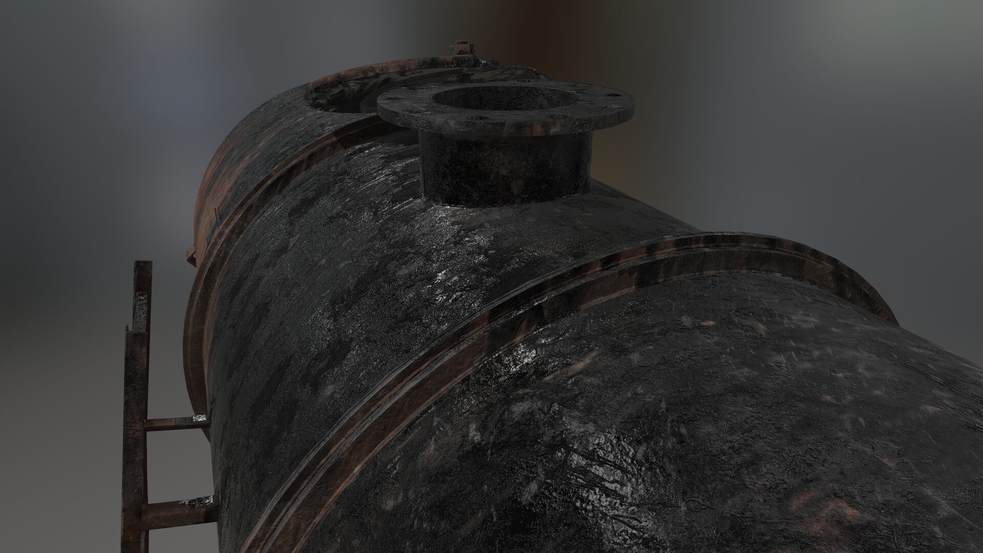 Rusty Cistern - 3D Model by Grishmanovskij Anton