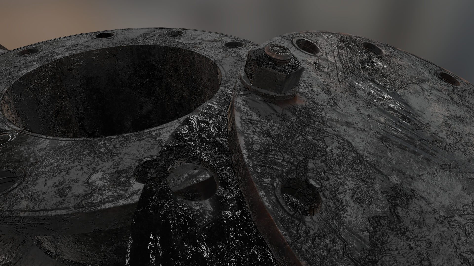 Rusty Cistern - 3D Model by Grishmanovskij Anton
