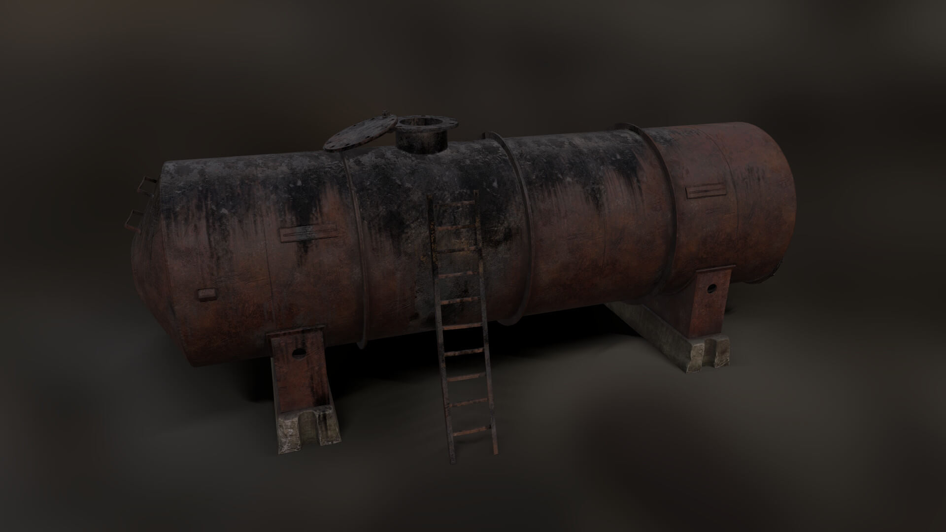 Rusty Cistern - 3D Model by Grishmanovskij Anton