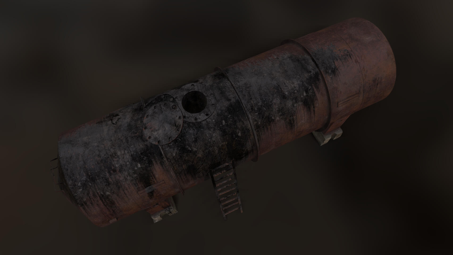 Rusty Cistern - 3D Model by Grishmanovskij Anton