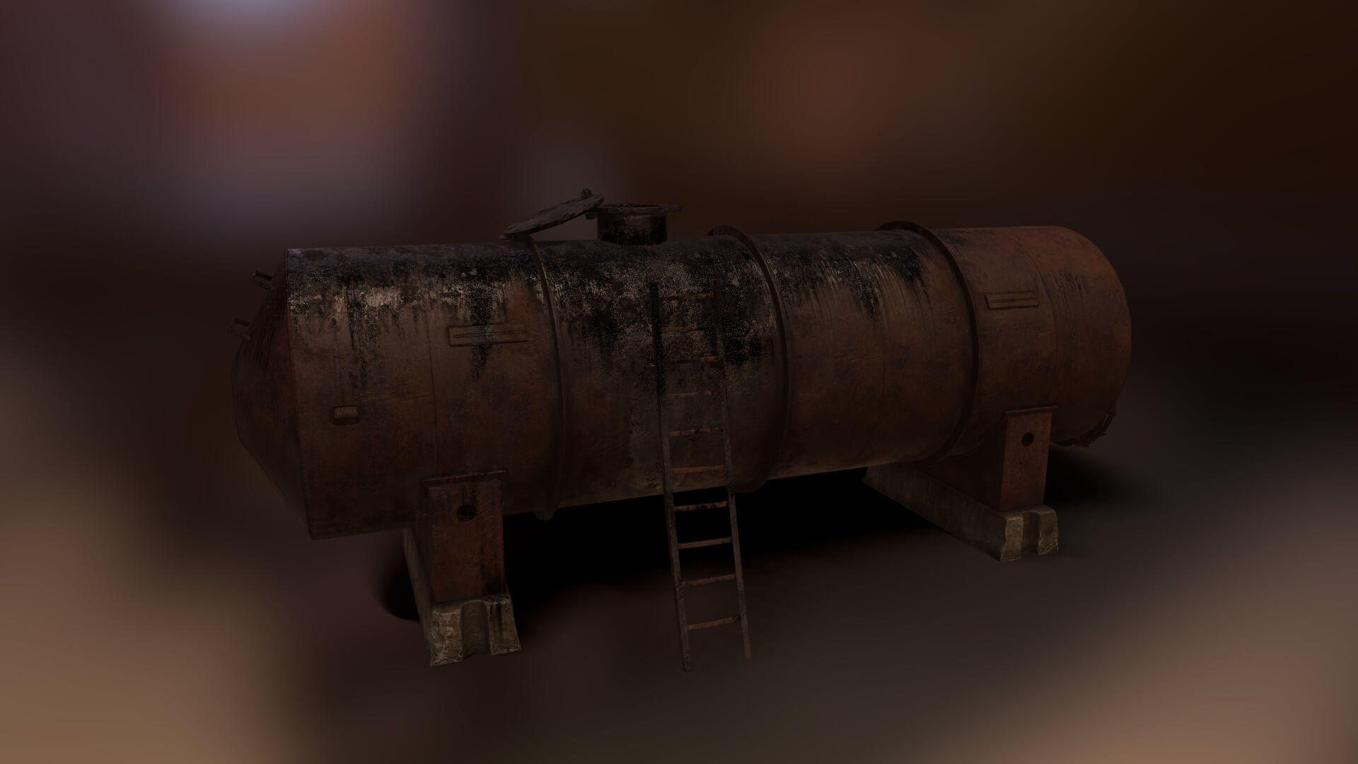 Rusty Cistern - 3D Model by Grishmanovskij Anton