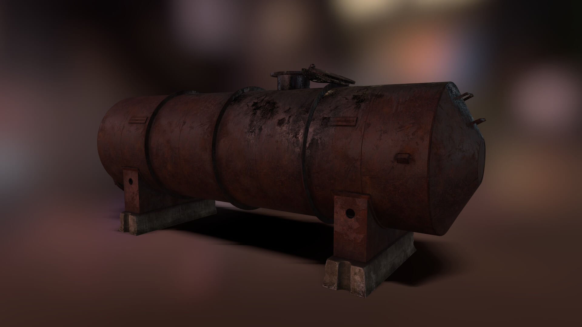 Rusty Cistern - 3D Model by Grishmanovskij Anton