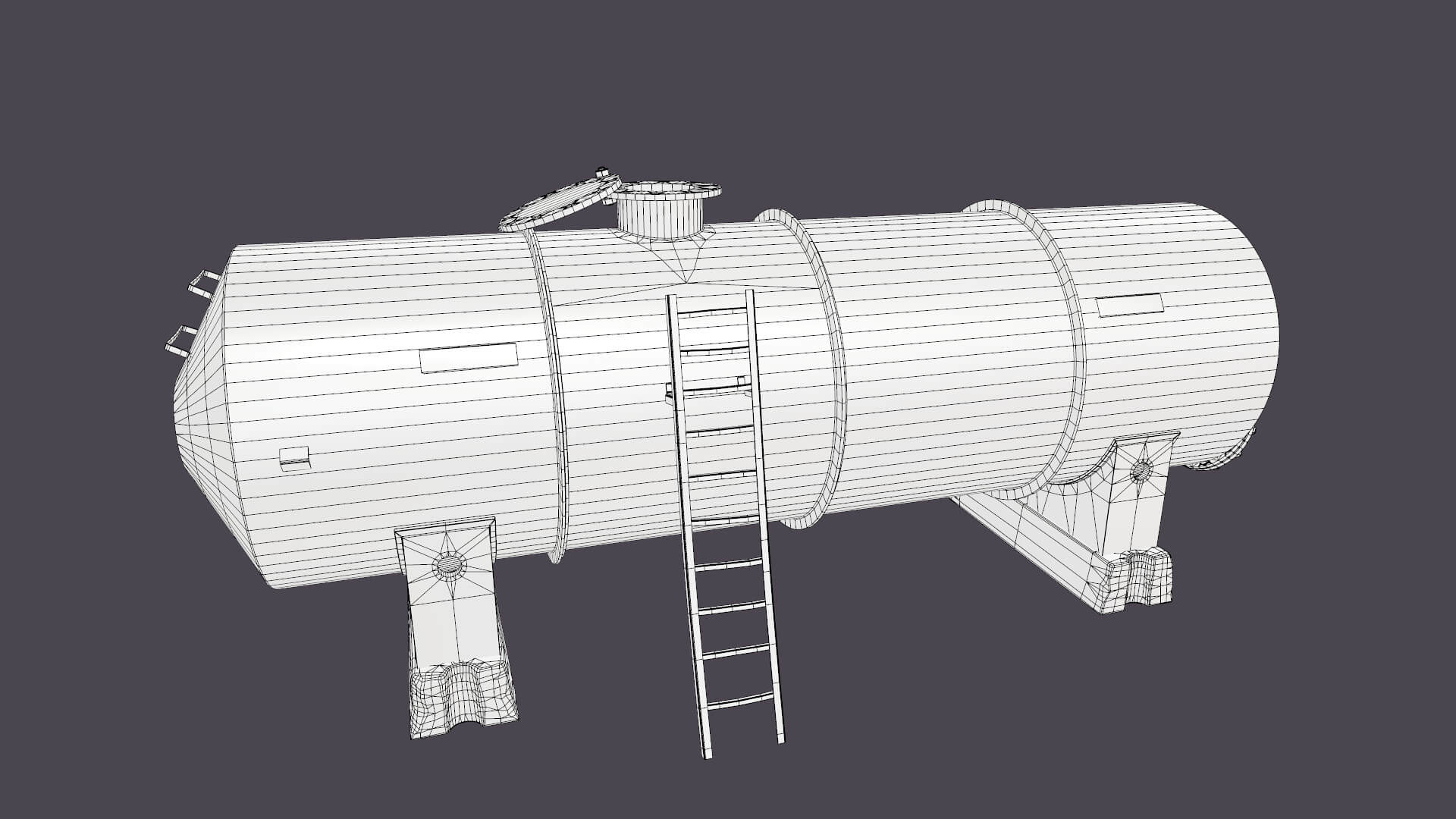 Rusty Cistern - 3D Model by Grishmanovskij Anton