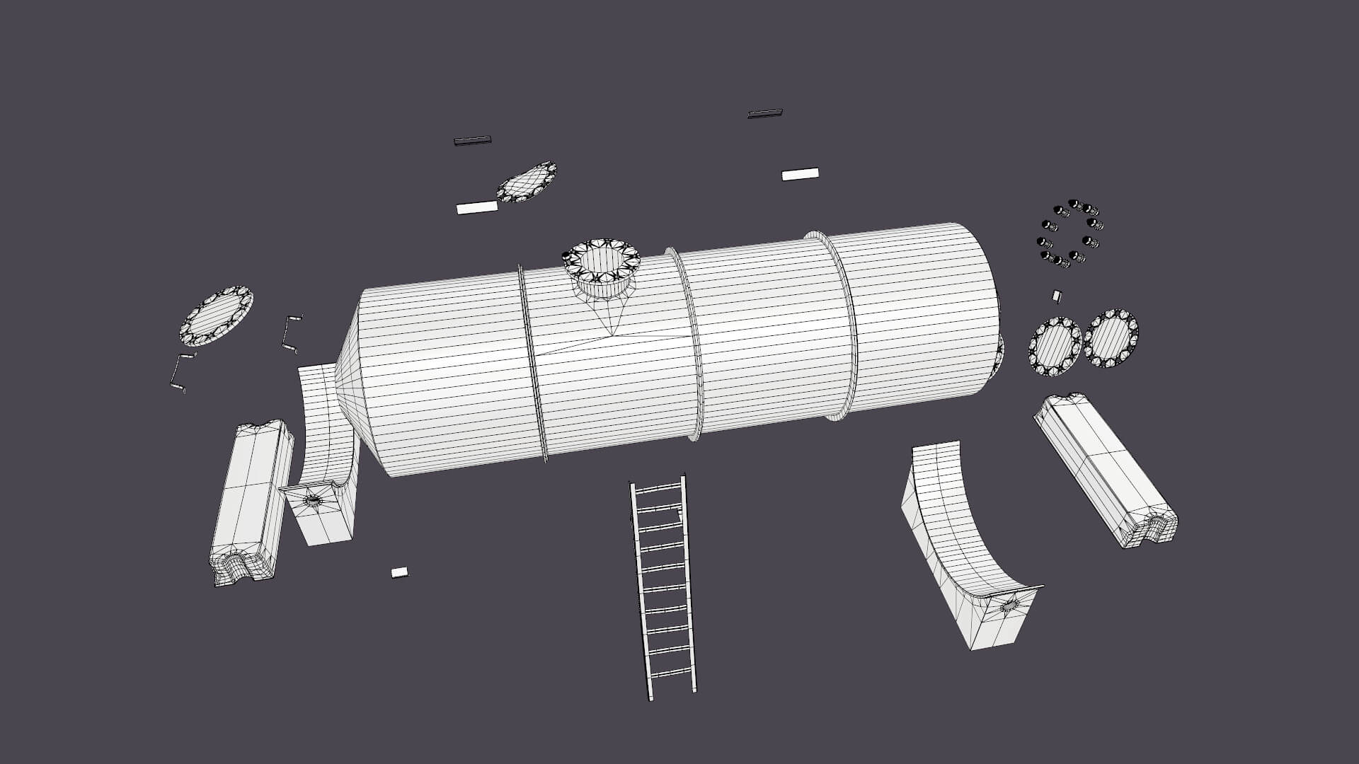 Rusty Cistern - 3D Model by Grishmanovskij Anton