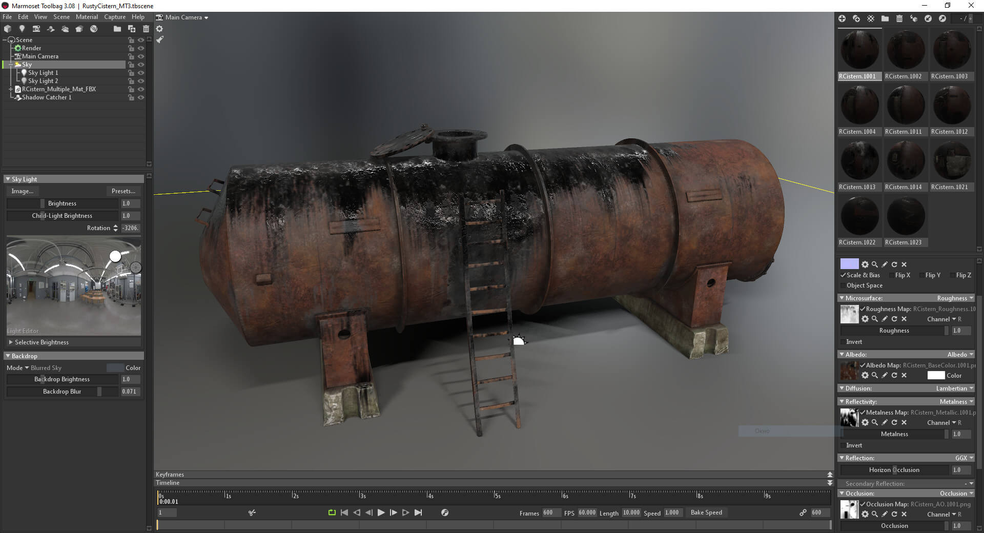 Rusty Cistern - 3D Model by Grishmanovskij Anton