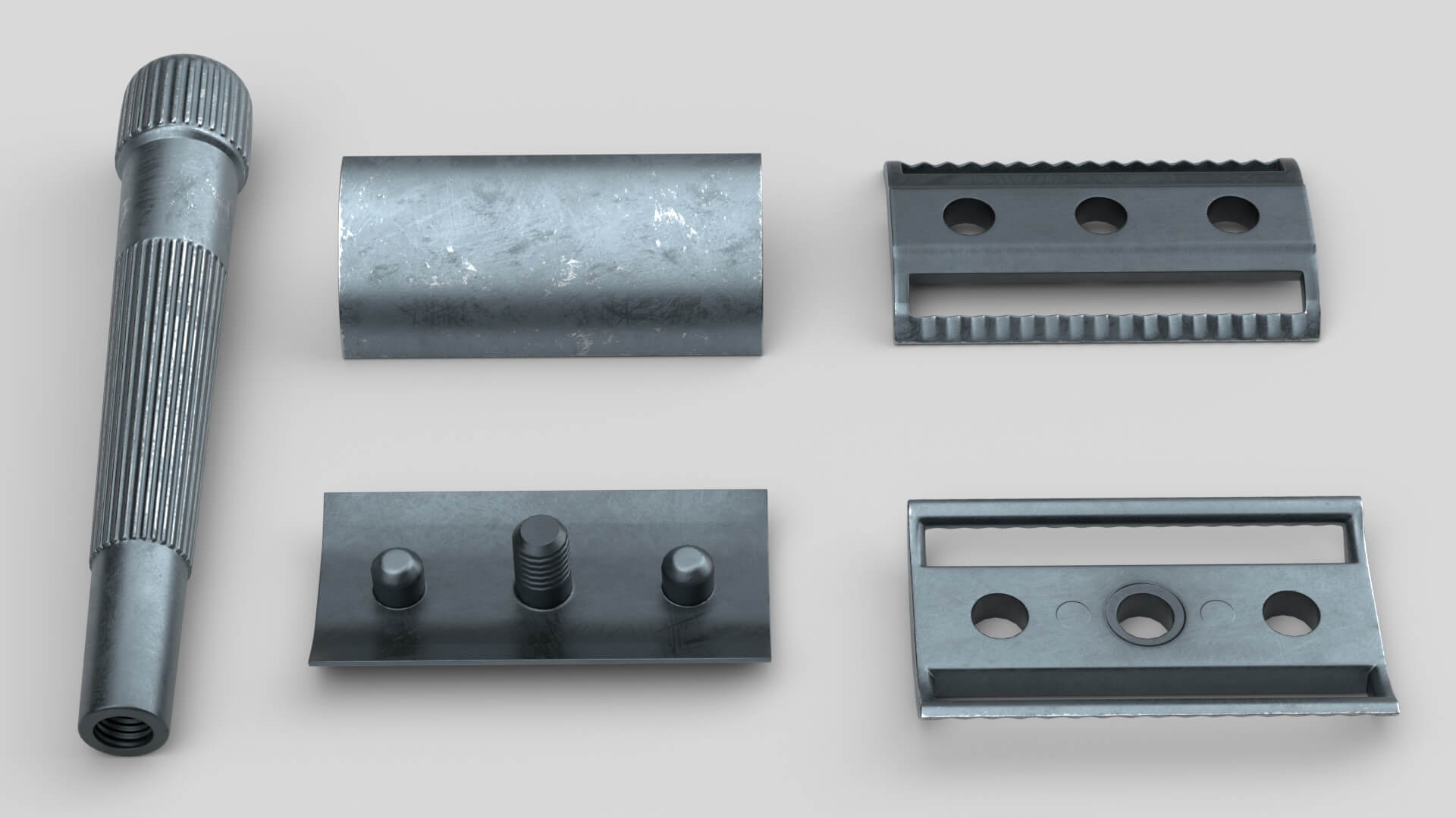 Safety Razor - 3D Model by Grishmanovskij Anton