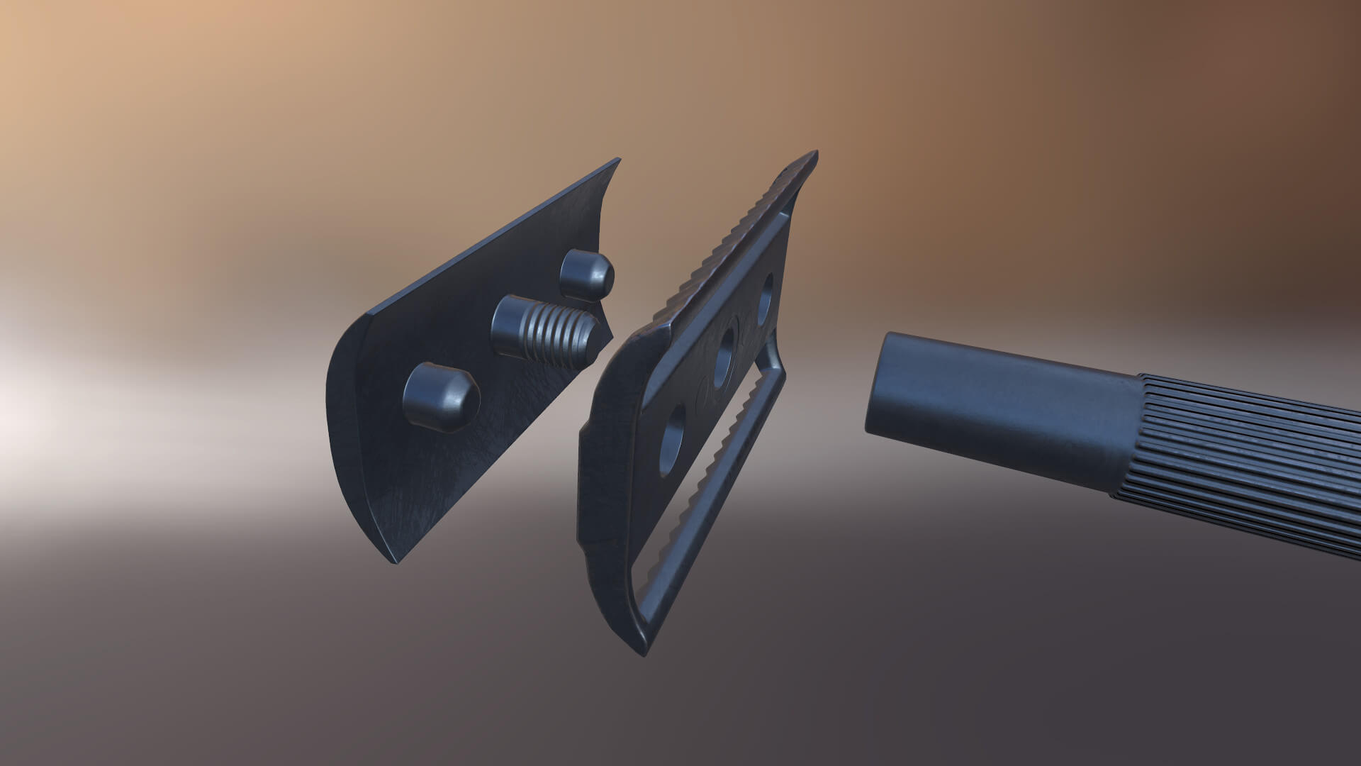 Safety Razor - 3D Model by Grishmanovskij Anton