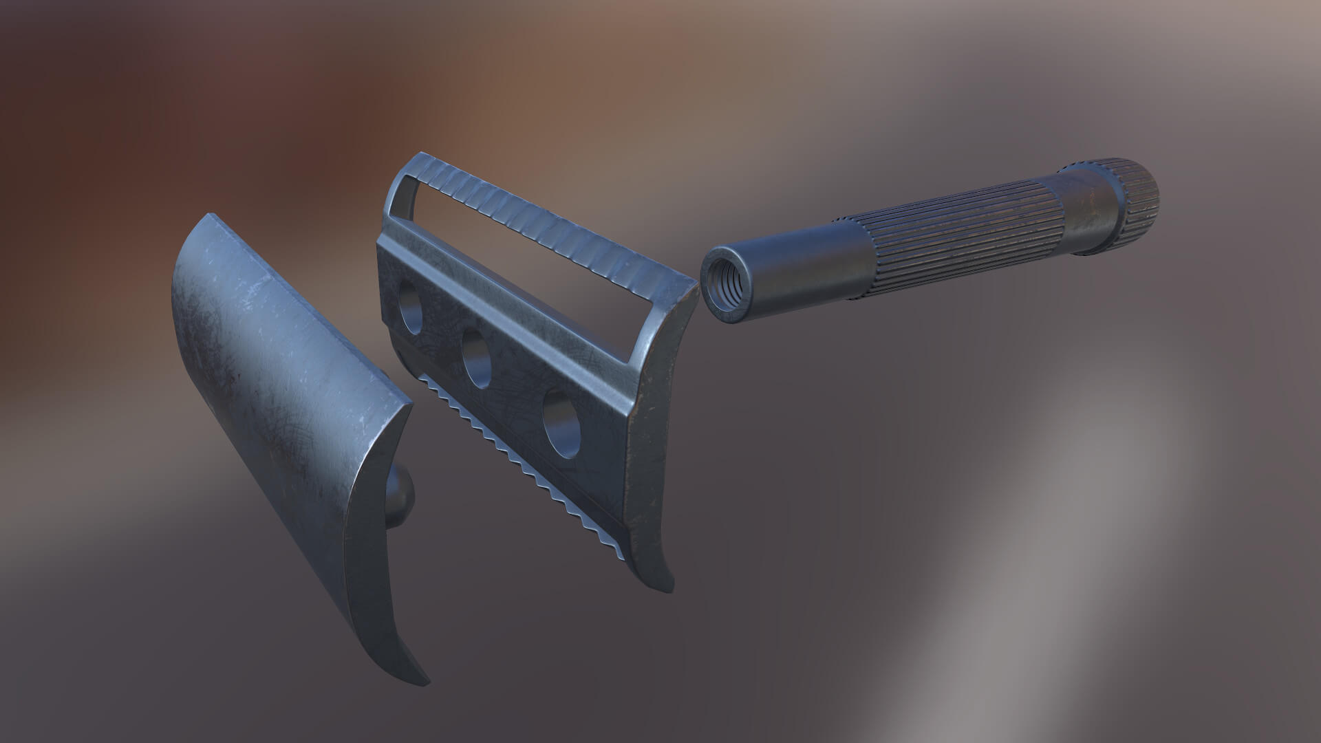 Safety Razor - 3D Model by Grishmanovskij Anton