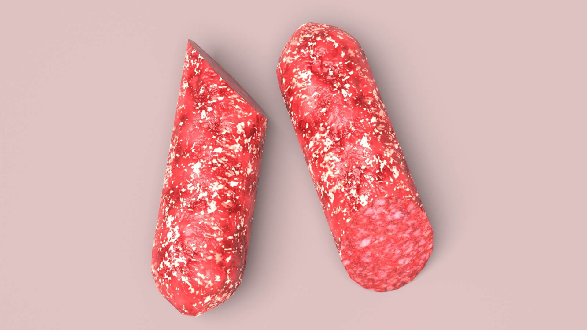 Sausage Salami - 3D Model by Grishmanovskij Anton