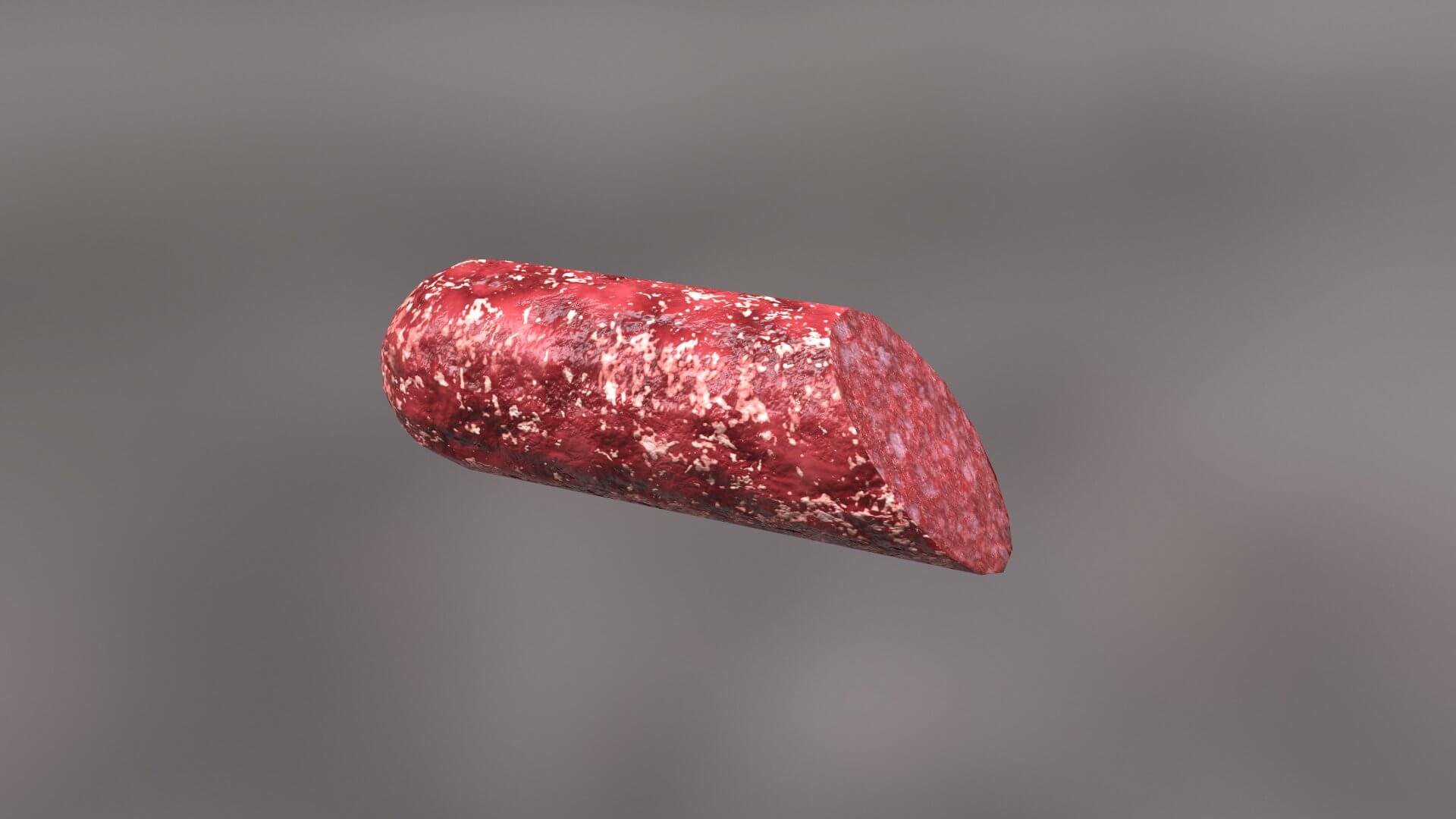 Sausage Salami - 3D Model by Grishmanovskij Anton