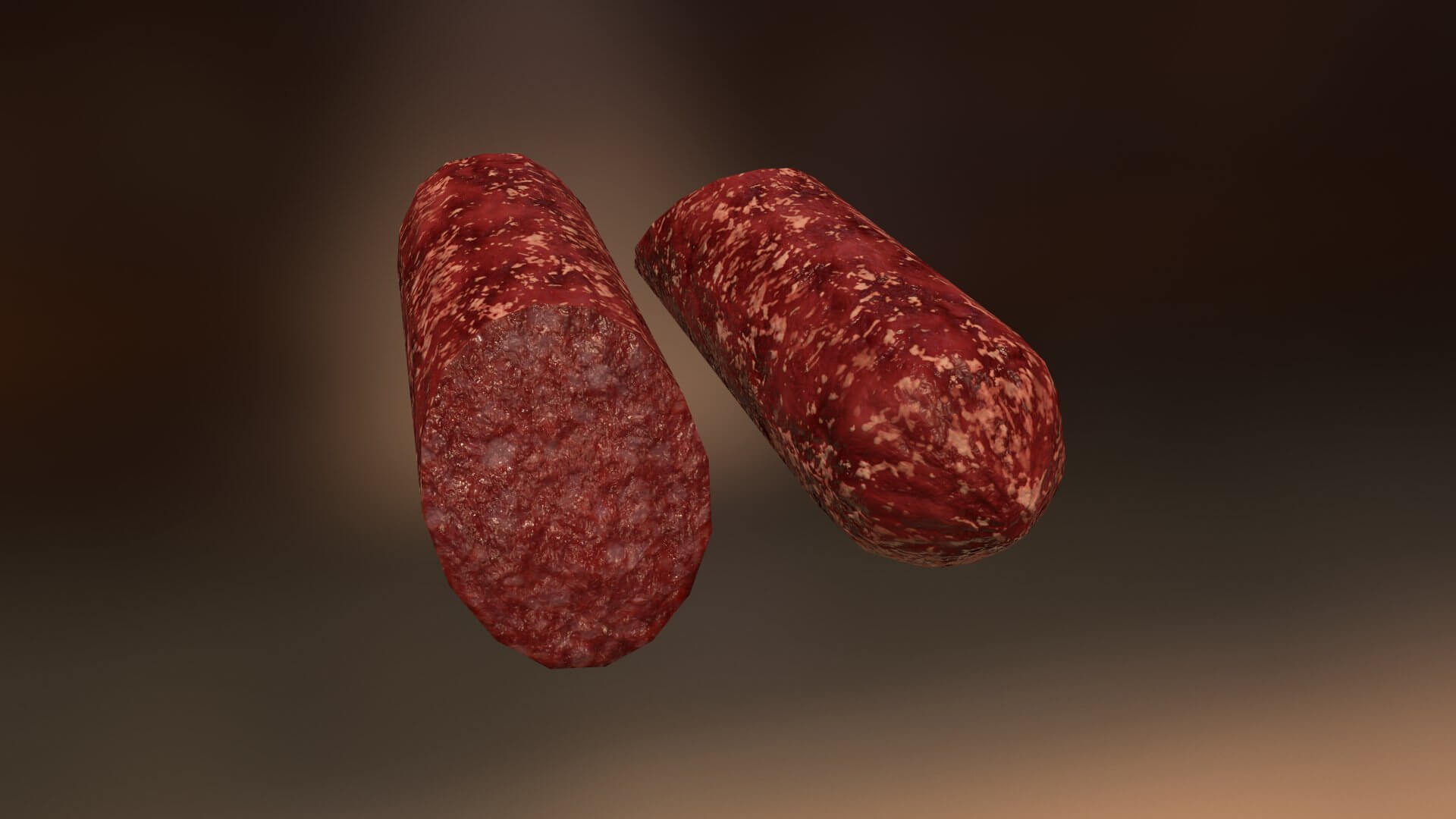 Sausage Salami - 3D Model by Grishmanovskij Anton