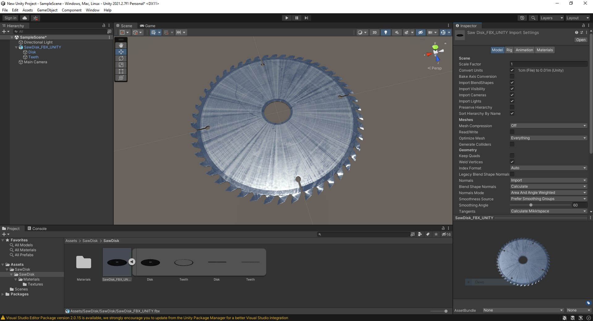 Saw Disk - 3D Model by Grishmanovskij Anton