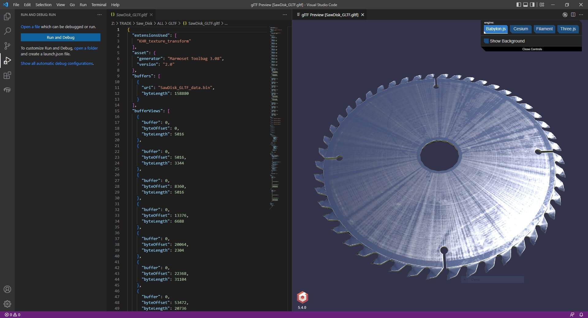 Saw Disk - 3D Model by Grishmanovskij Anton