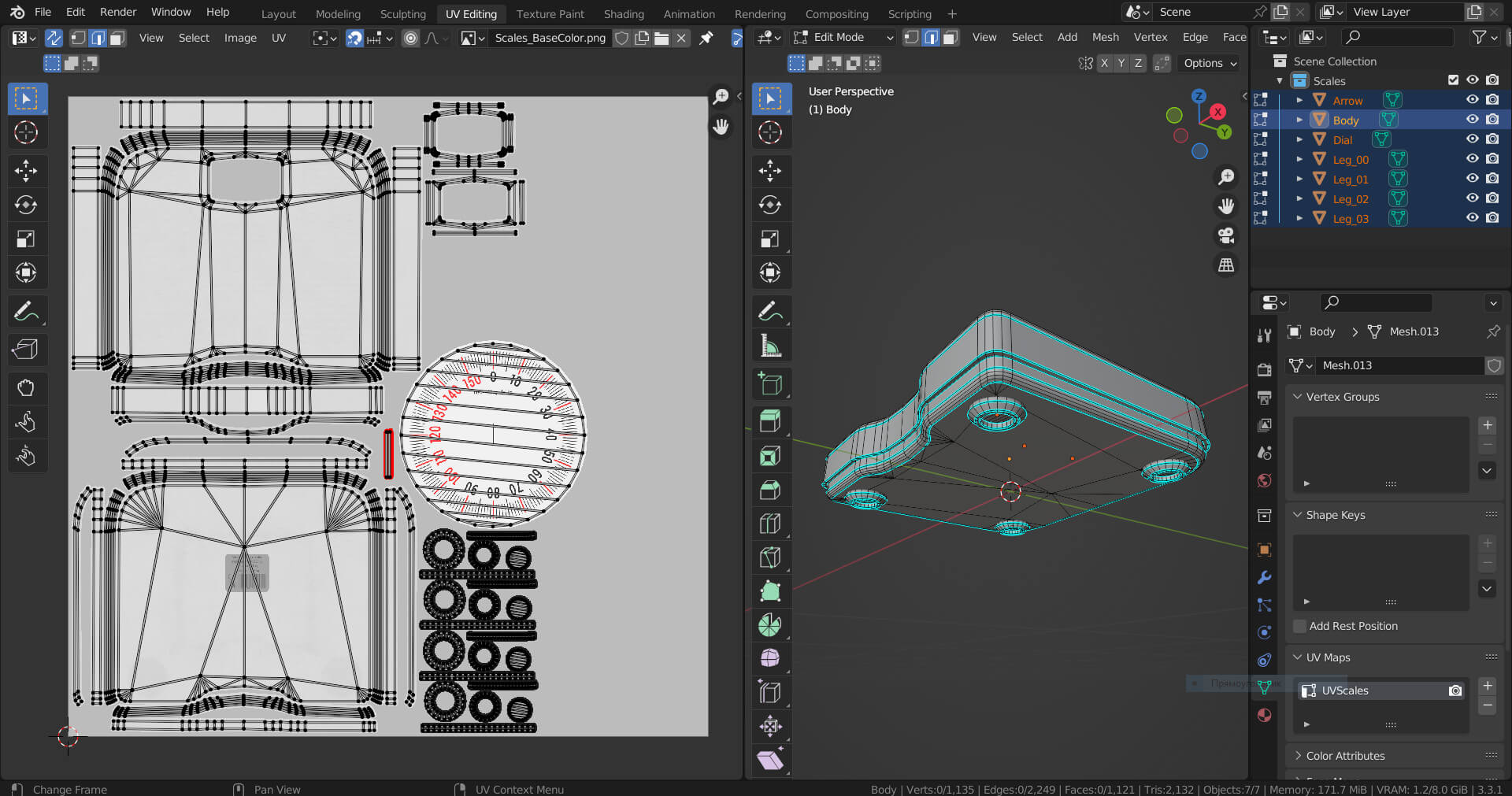 Scales - 3D Model by Grishmanovskij Anton