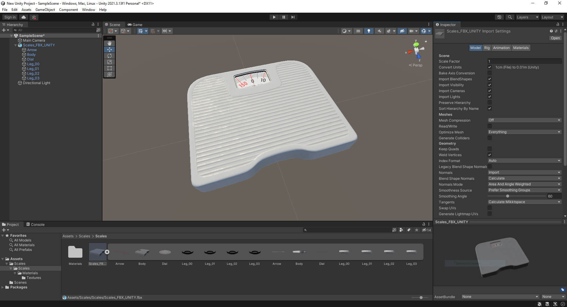 Scales - 3D Model by Grishmanovskij Anton
