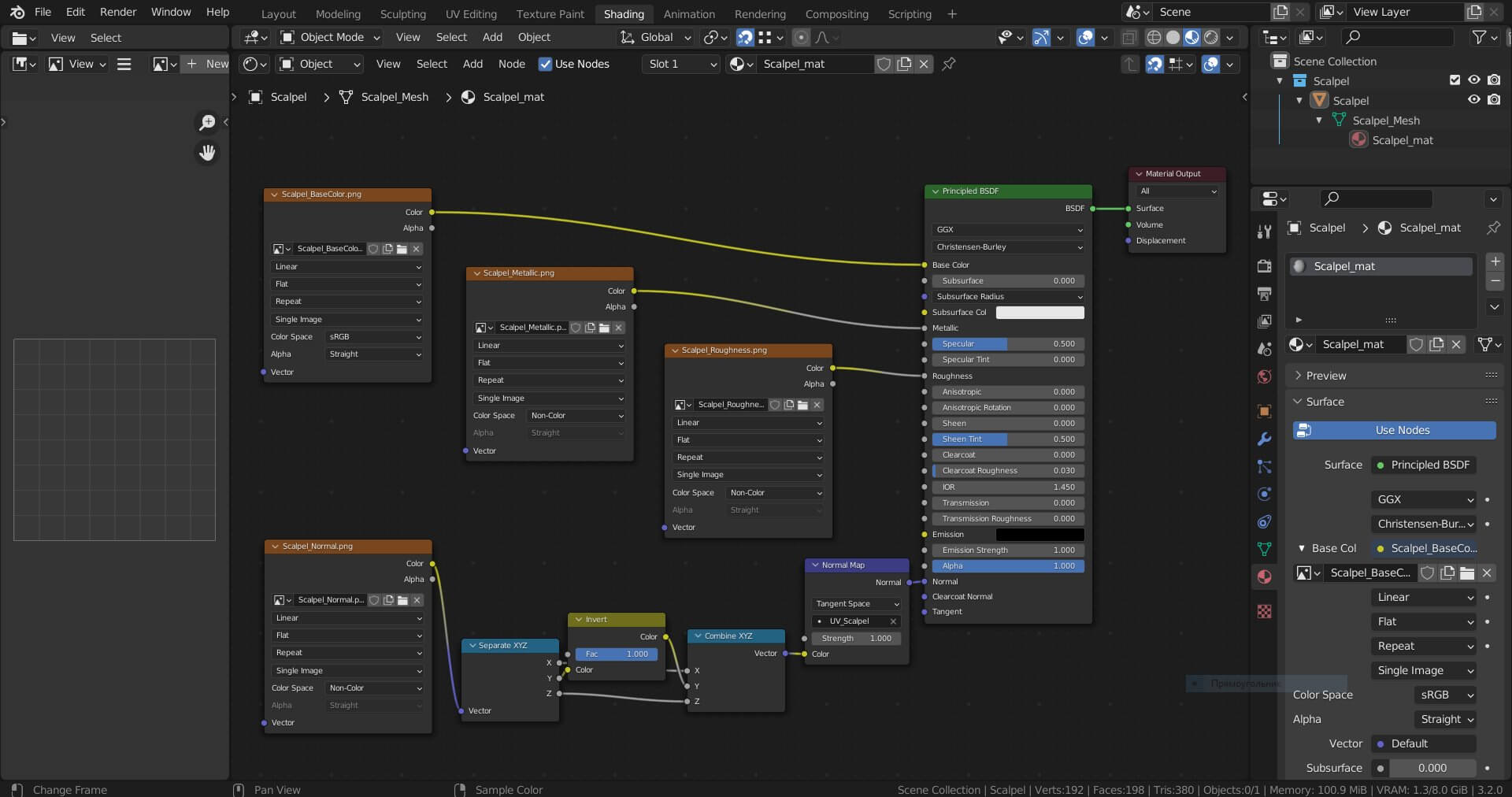 Scalpel - 3D Model by Grishmanovskij Anton