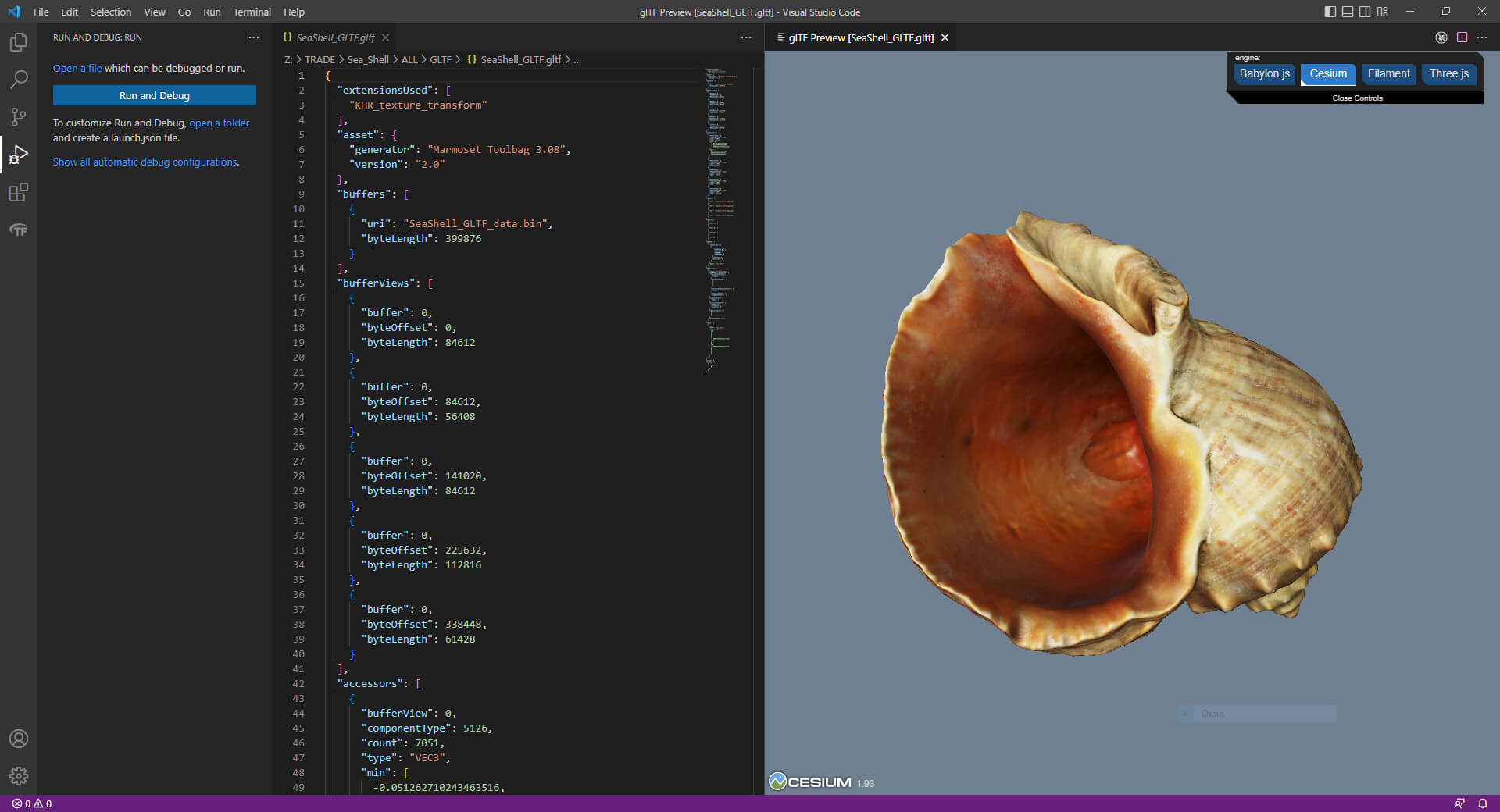 Sea Shell - 3D Model by Grishmanovskij Anton