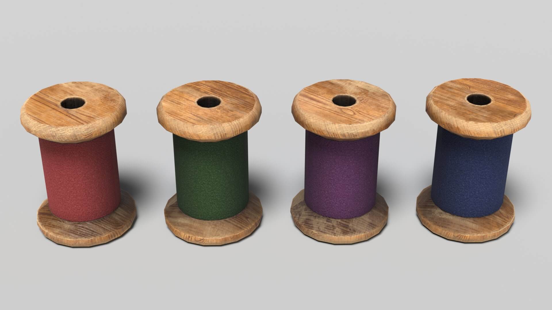 Sewing Threads - 3D Model by Grishmanovskij Anton