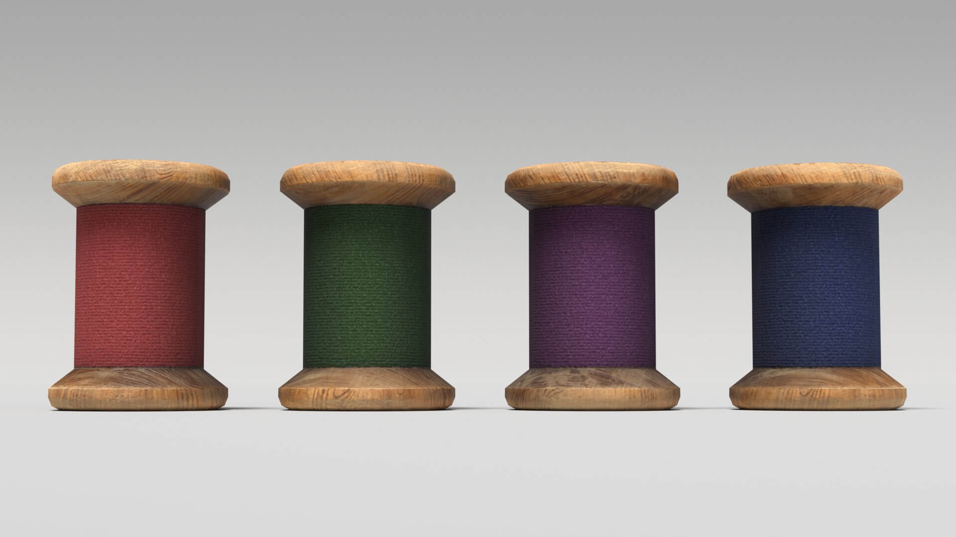 Sewing Threads - 3D Model by Grishmanovskij Anton