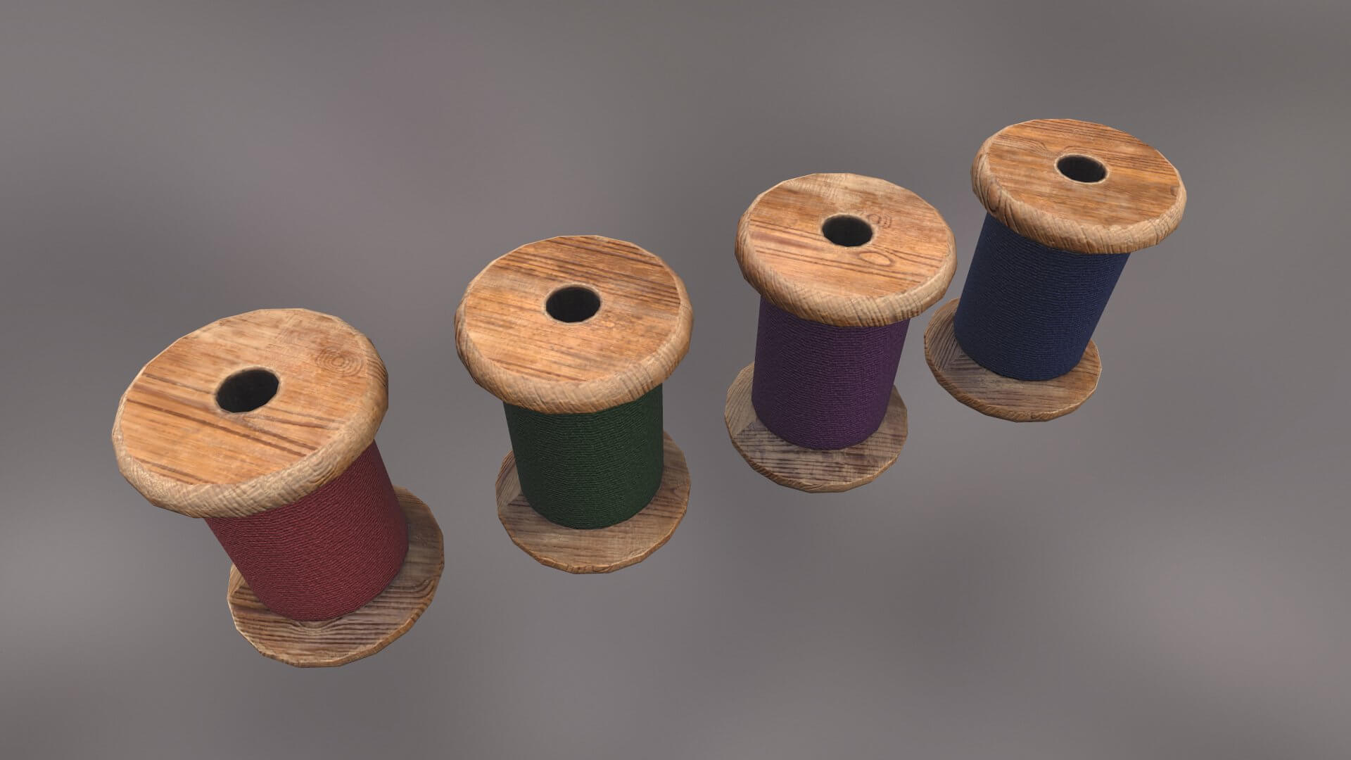 Sewing Threads - 3D Model by Grishmanovskij Anton