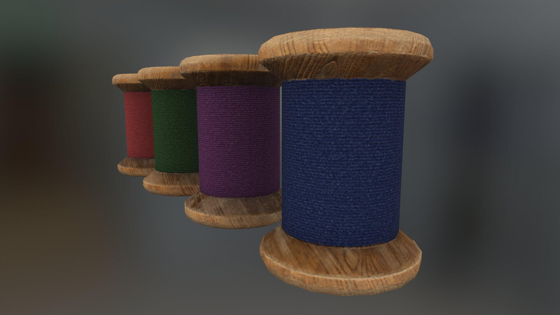 Sewing Threads - 3D Model by Grishmanovskij Anton