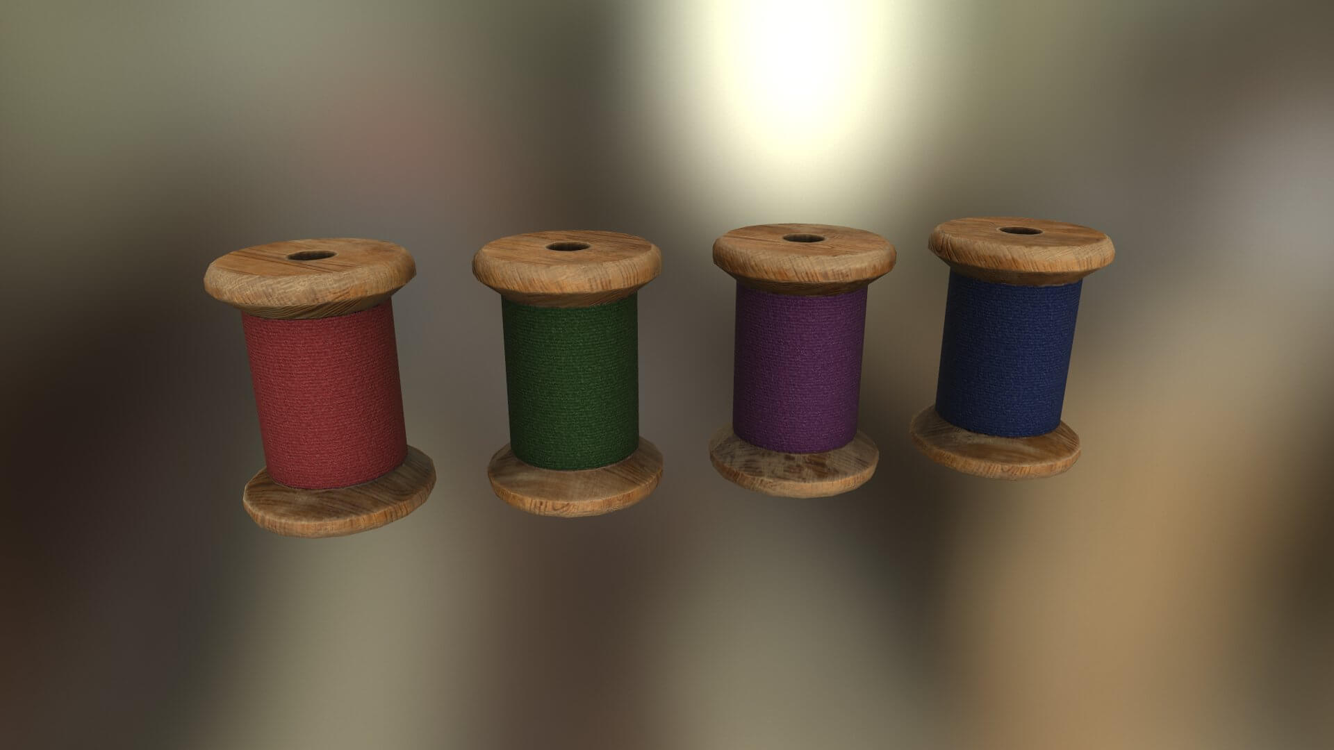 Sewing Threads - 3D Model by Grishmanovskij Anton