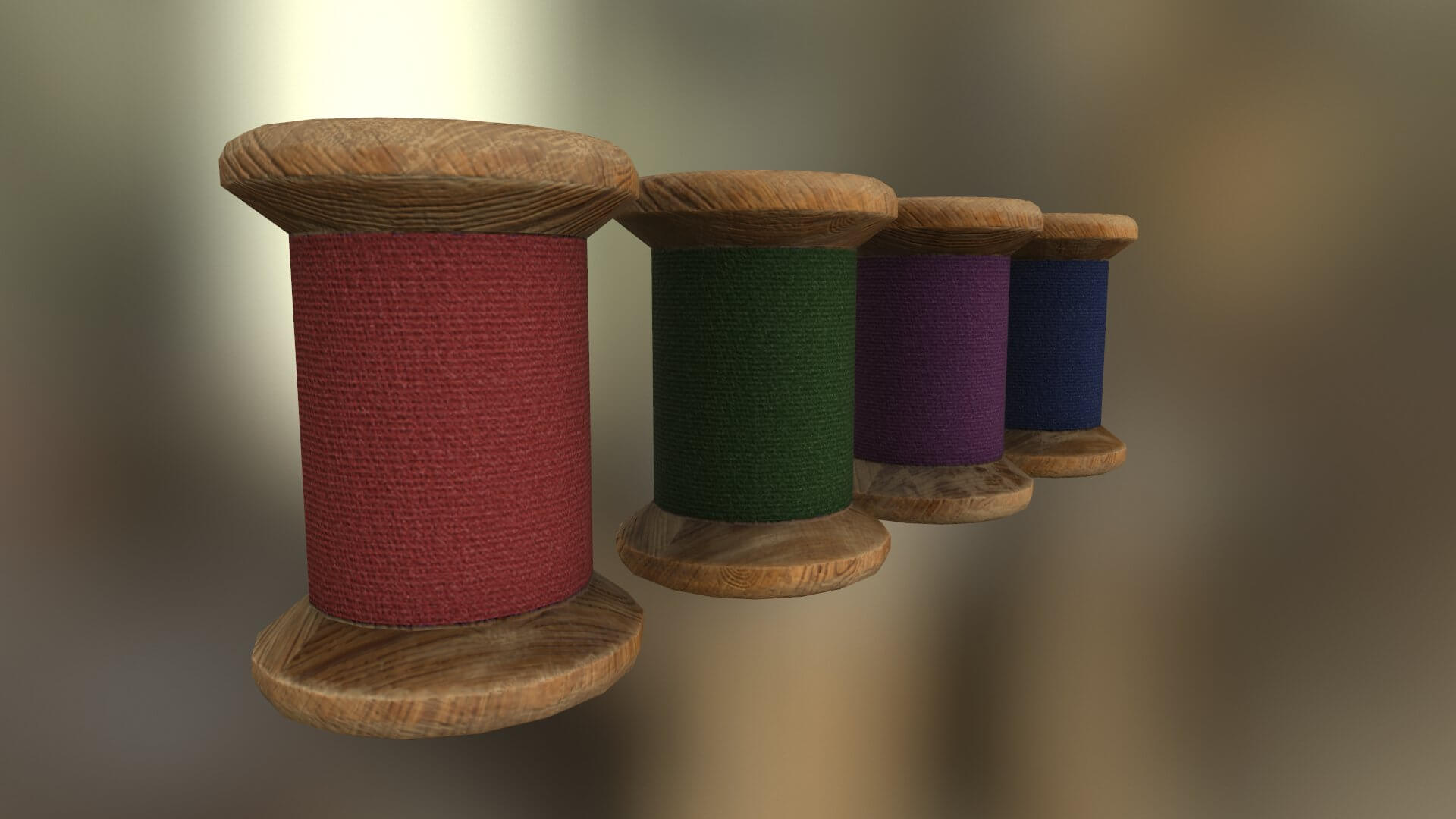 Sewing Threads - 3D Model by Grishmanovskij Anton