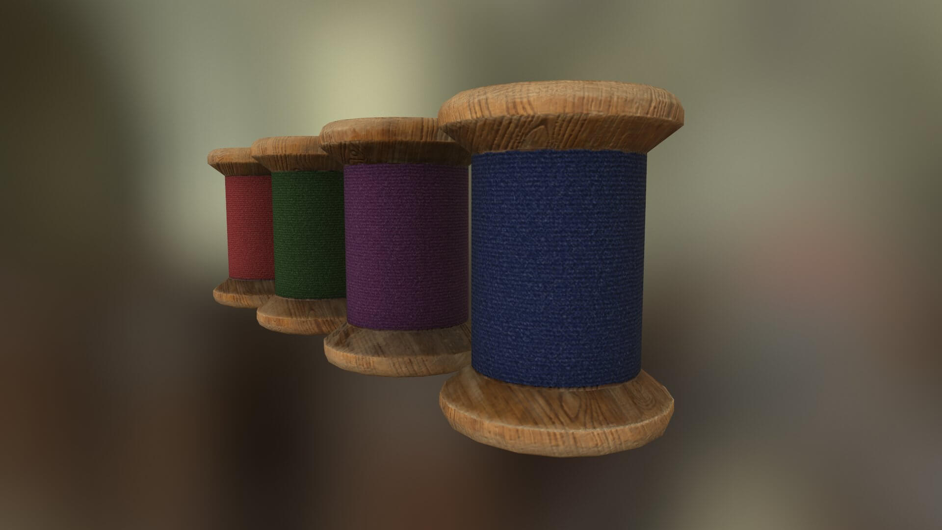 Sewing Threads - 3D Model by Grishmanovskij Anton