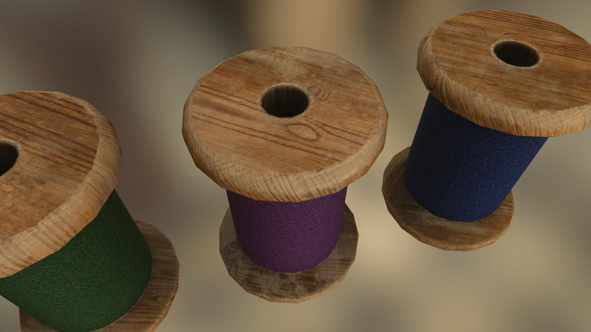 Sewing Threads - 3D Model by Grishmanovskij Anton