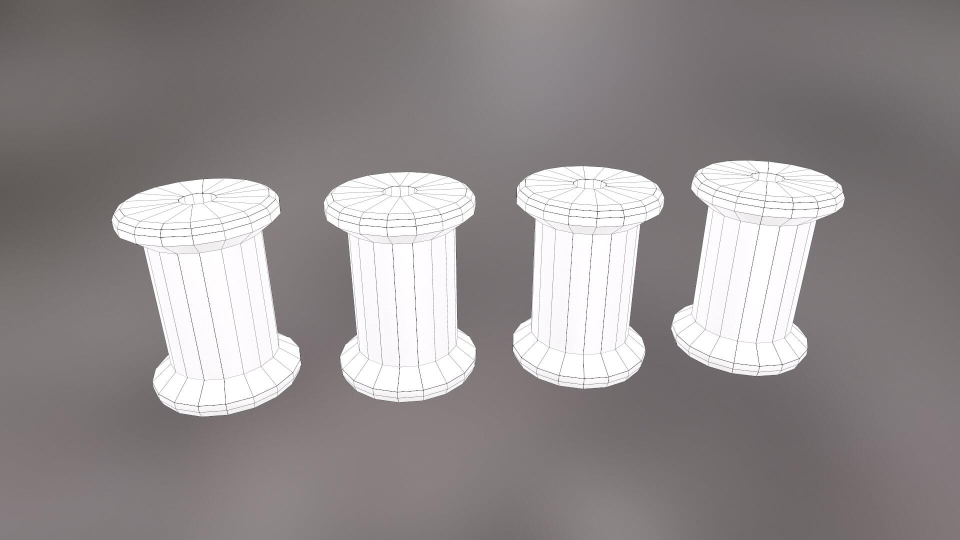 Sewing Threads - 3D Model by Grishmanovskij Anton