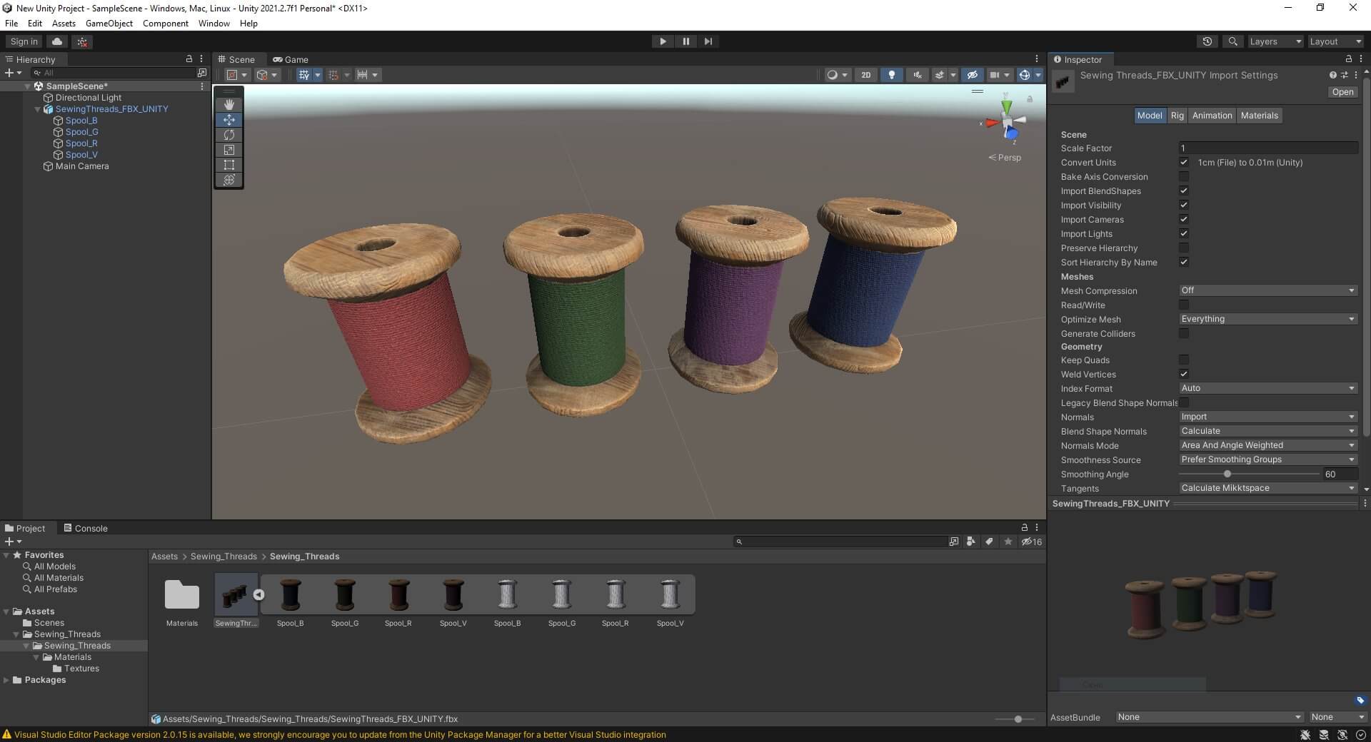 Sewing Threads - 3D Model by Grishmanovskij Anton